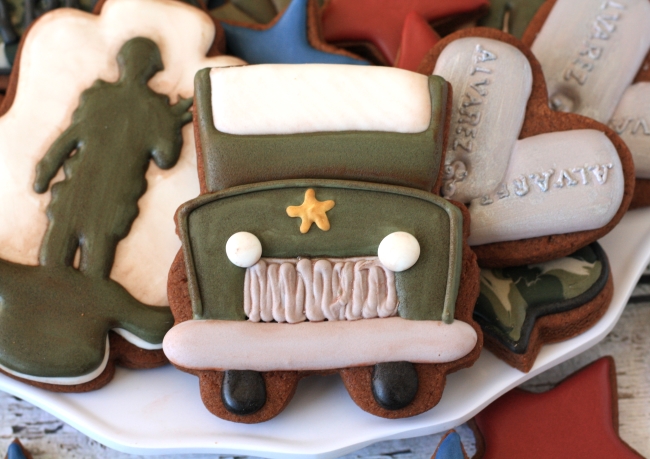 Vintage Military Jeep Cookies