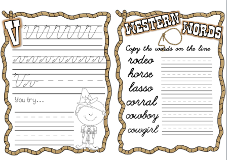 Ginger Snaps: Cursive Corral Unit