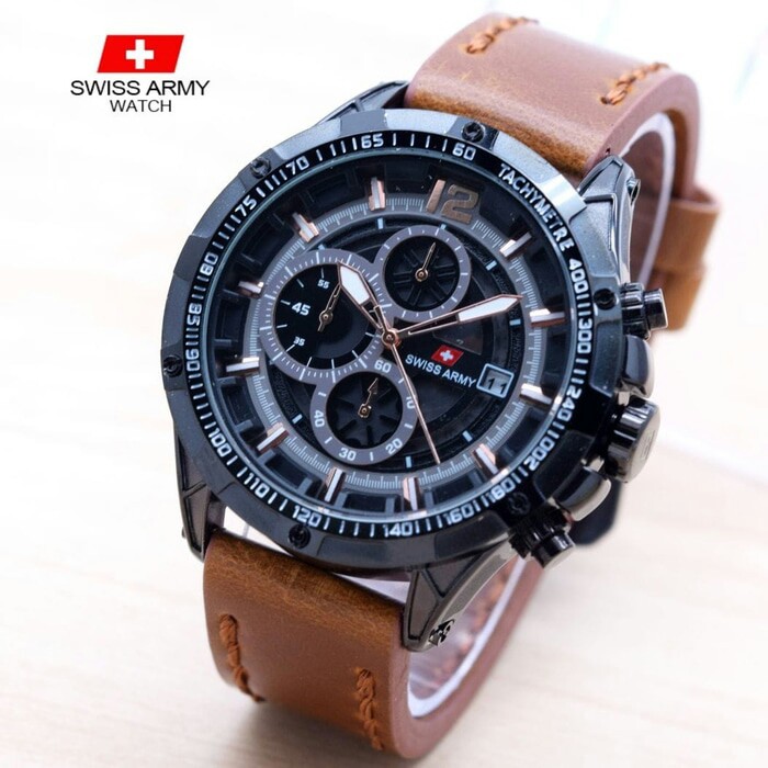 Jamcux Indonesia: JAM TANGAN PRIA SWISS ARMY SA001