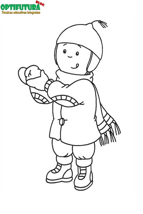Caillou [Dibujos para colorear] ~ Optifutura