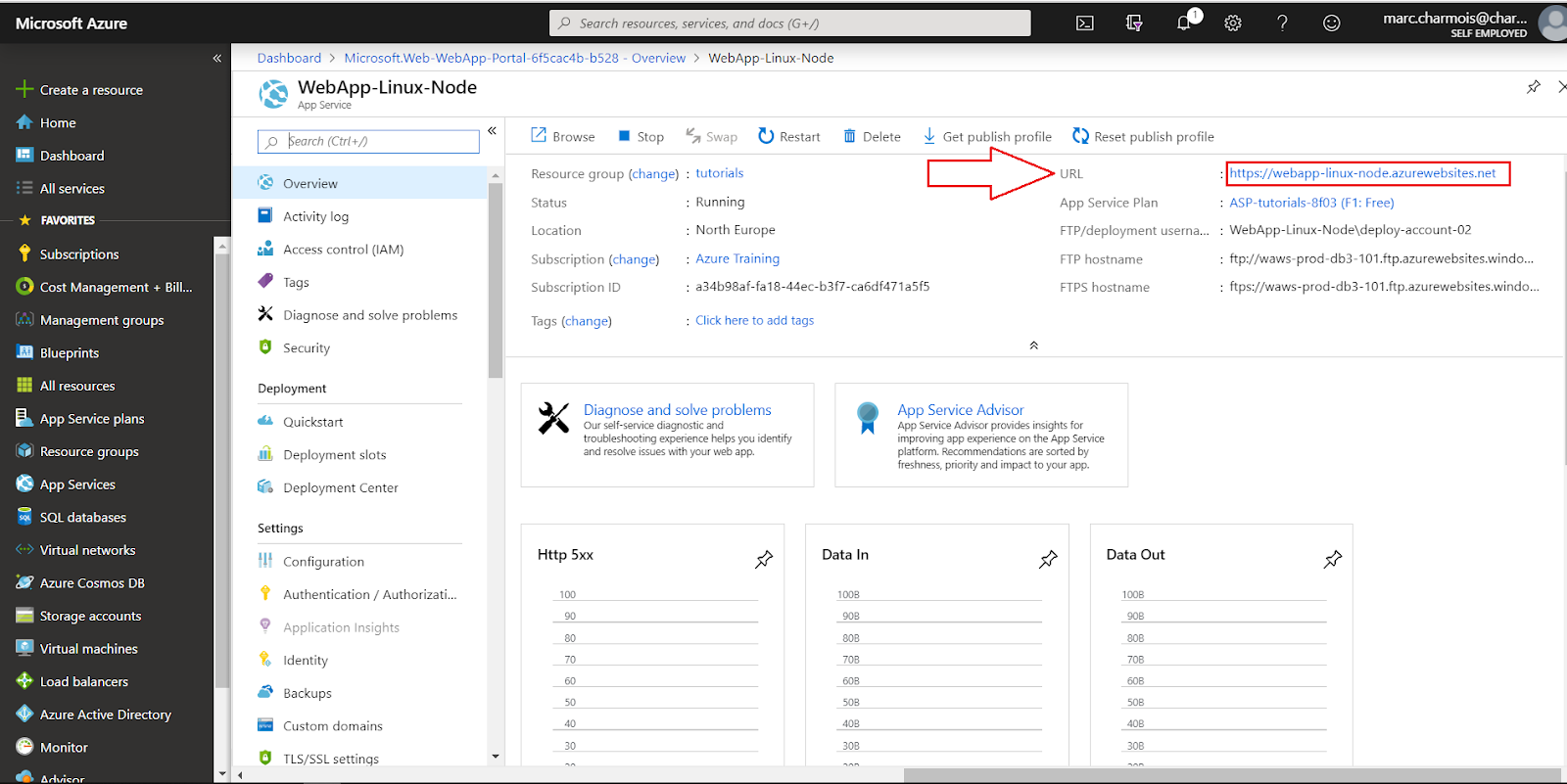 Azure & Co: Build a Node.js application and deploy it (git push) to an ...