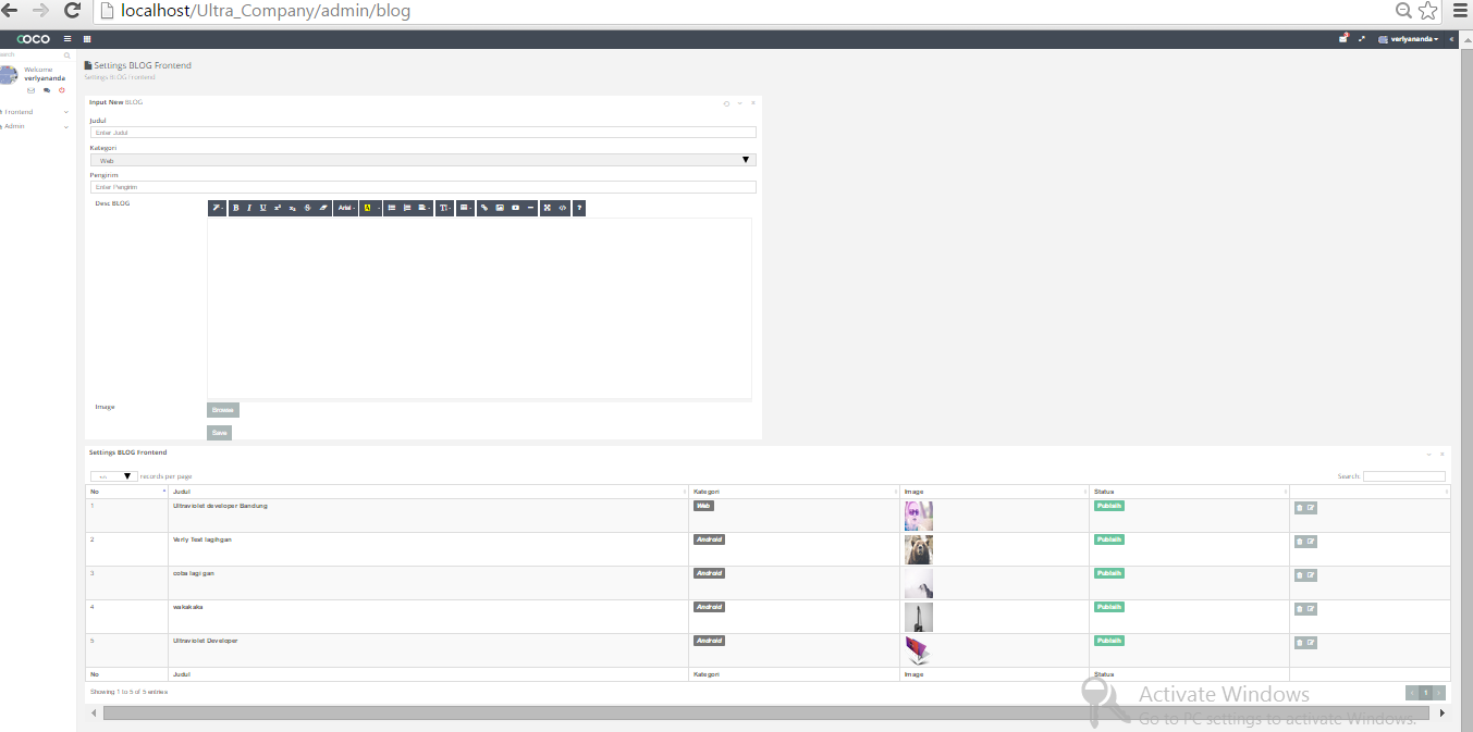 Source Code Web Company Profile Php Codeigniter Verly Share 5598