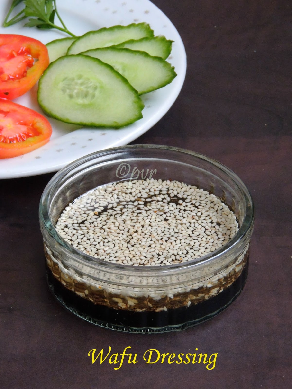 Priya's Versatile Recipes: Wafu Dressing - A Japanese Condiment