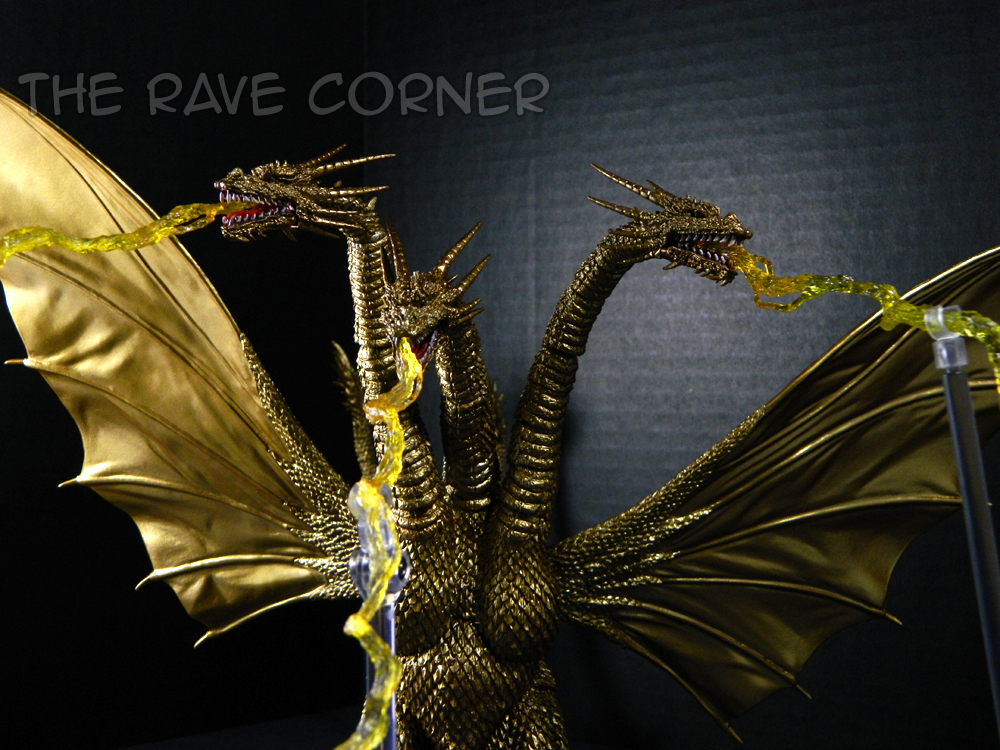 The Rave Corner: S.H. MonsterArts King Ghidorah Figure Review