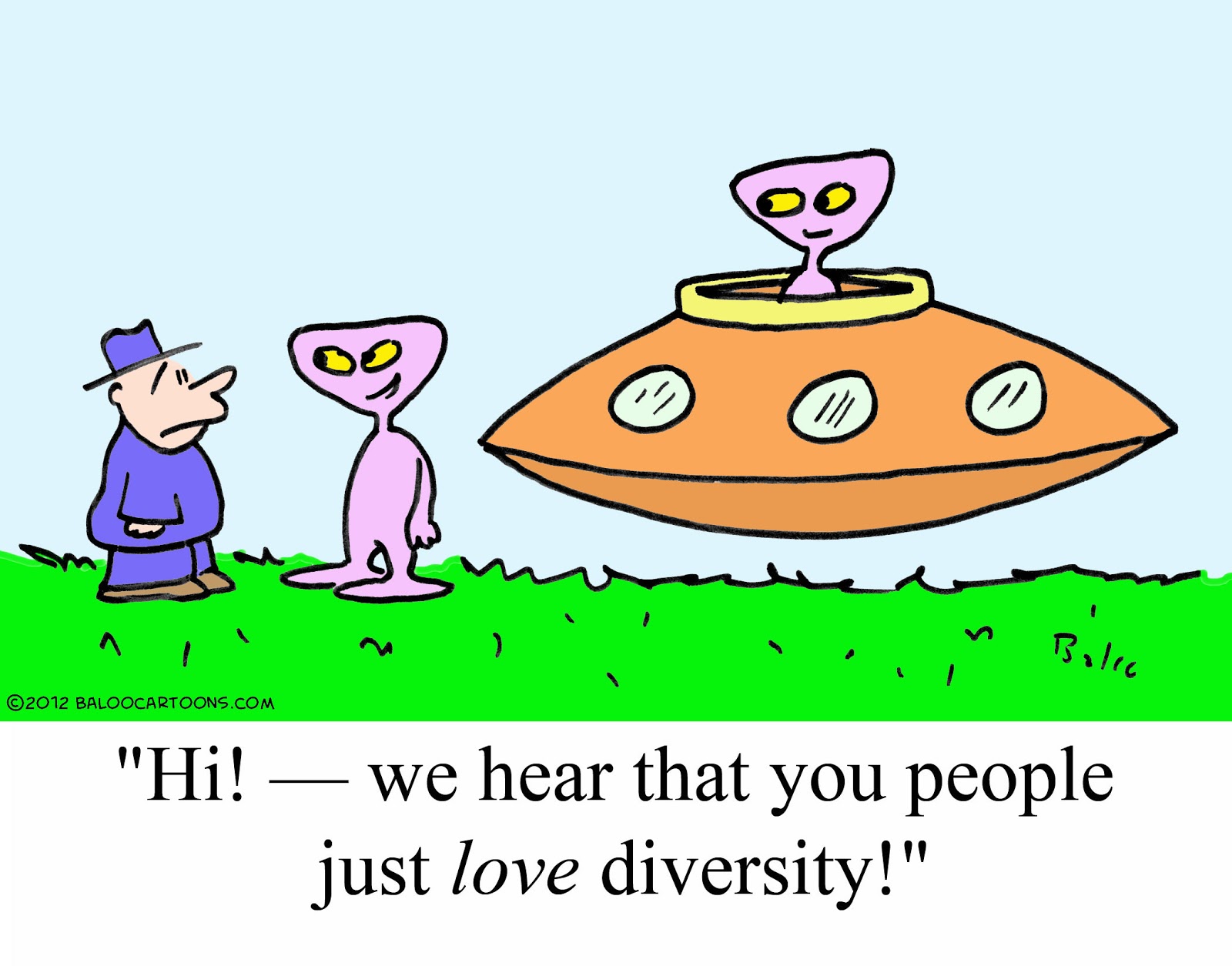 BALOO'S CARTOON BLOG: Diversity cartoon