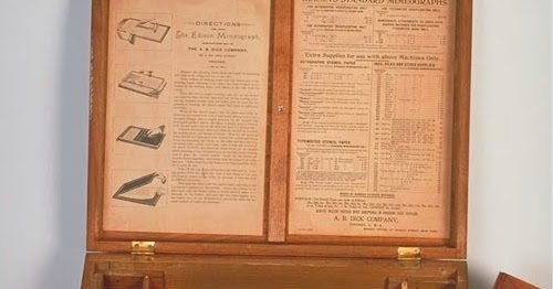 El mimeógrafo, un invento de Thomas Edison para copiar textos con esténcil
