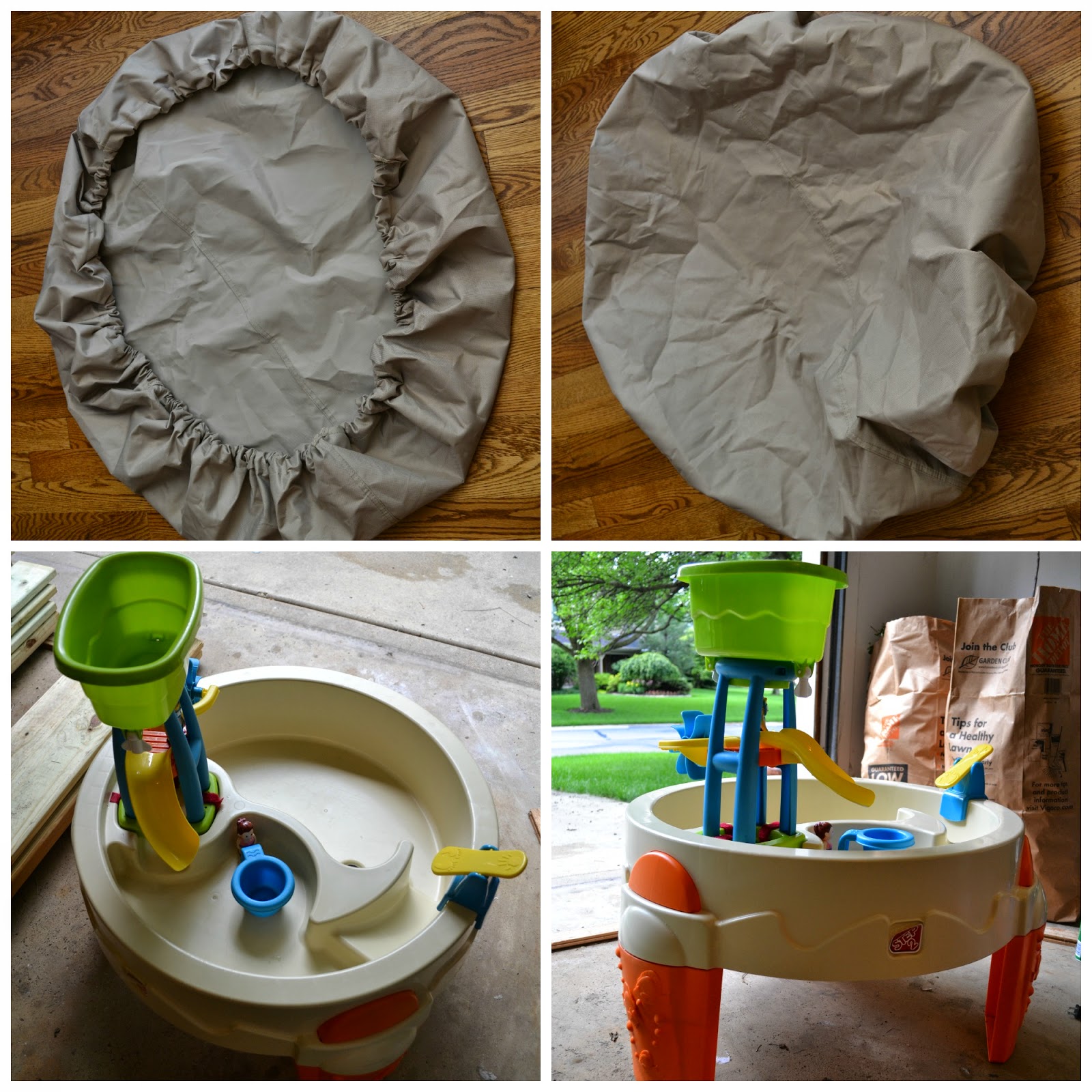 The Windy Wilsons: DIY, No Sew, No Tool Water Table Cover {ON THE CHEAP}