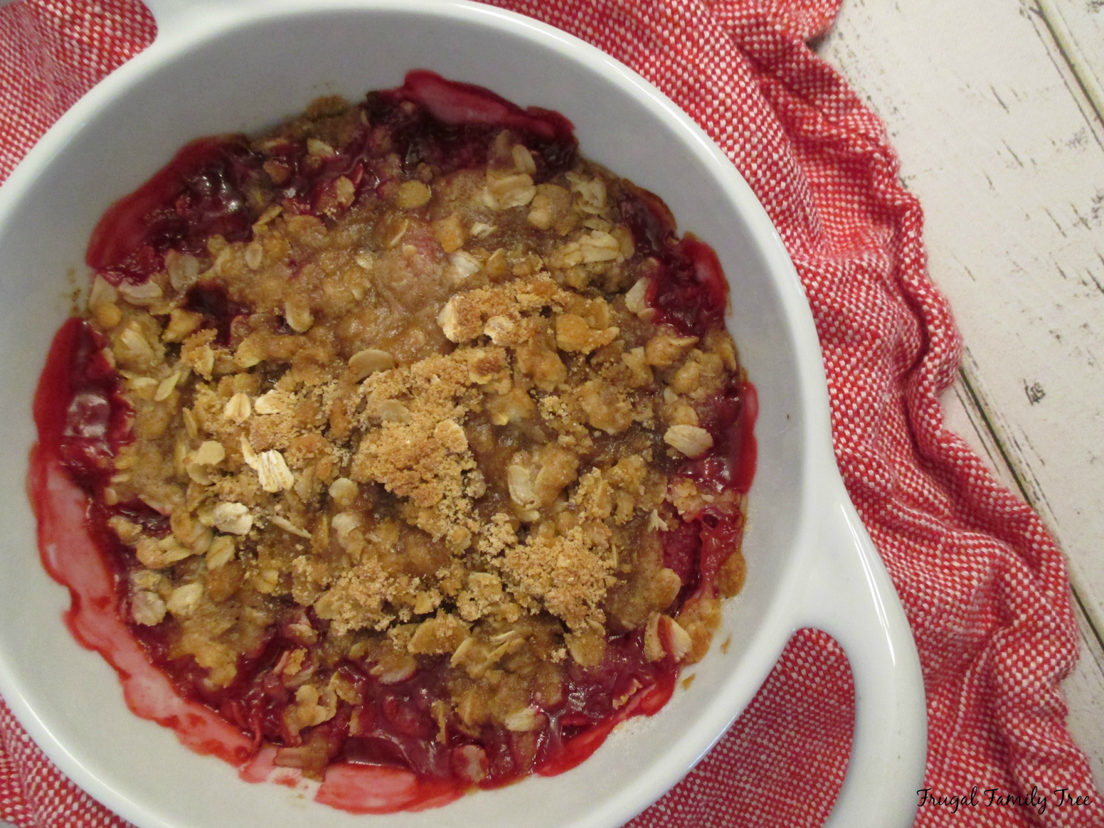 Easy Raspberry Crumble Recipe and Remembering My Father | Frugal Family ...
