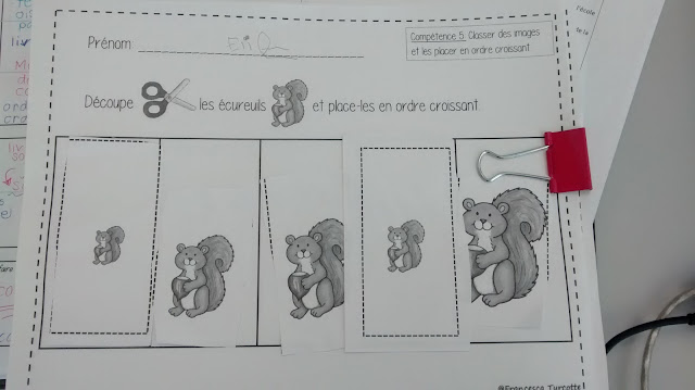 La maternelle de Francesca: L'ordre croissant!