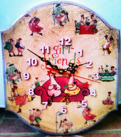 Simonel Art - produse handmade realizate cu tehnica decoupage: Ceasuri ...