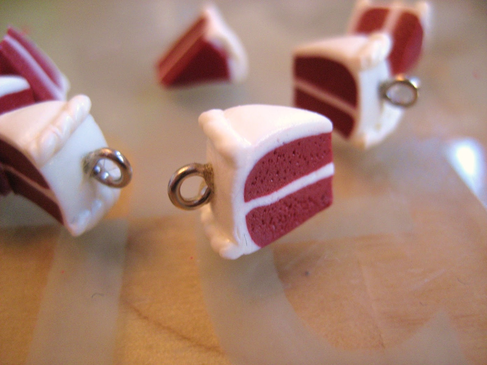 Cute Enough to Eat: Polymer clay tutorial: Cake slice charms!