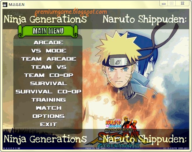 Download Naruto Shippuden Ninja Generations MUGEN PC Games - Mr.Kocil