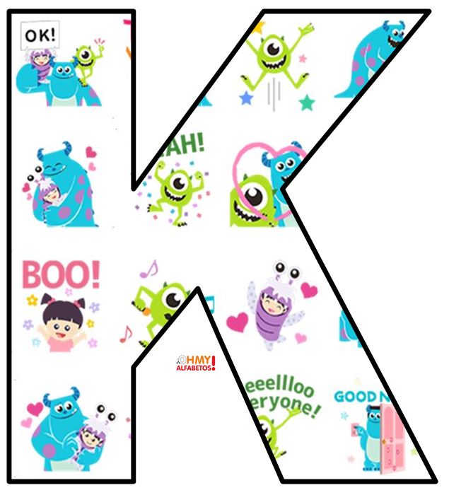 Tierno Alfabeto de Monstruos S. A. - Oh my Alfabetos!