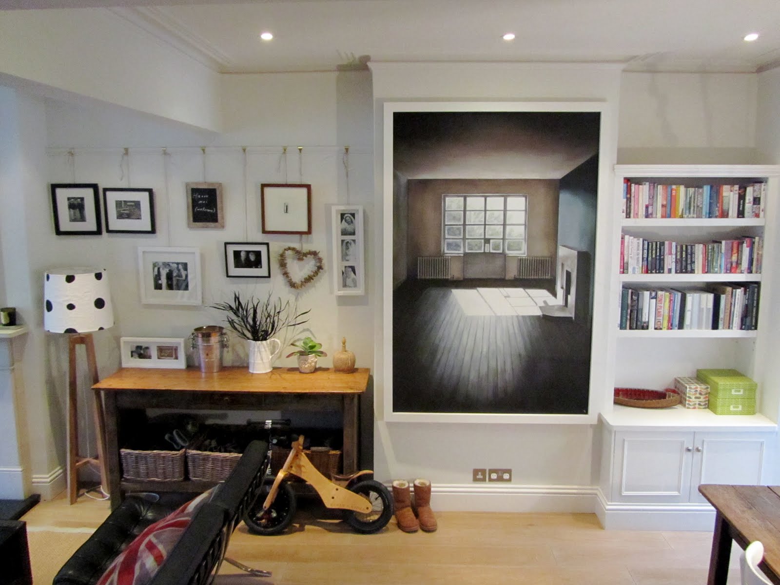 Brown Paper & String: Photo wall and a bit of zhooshing