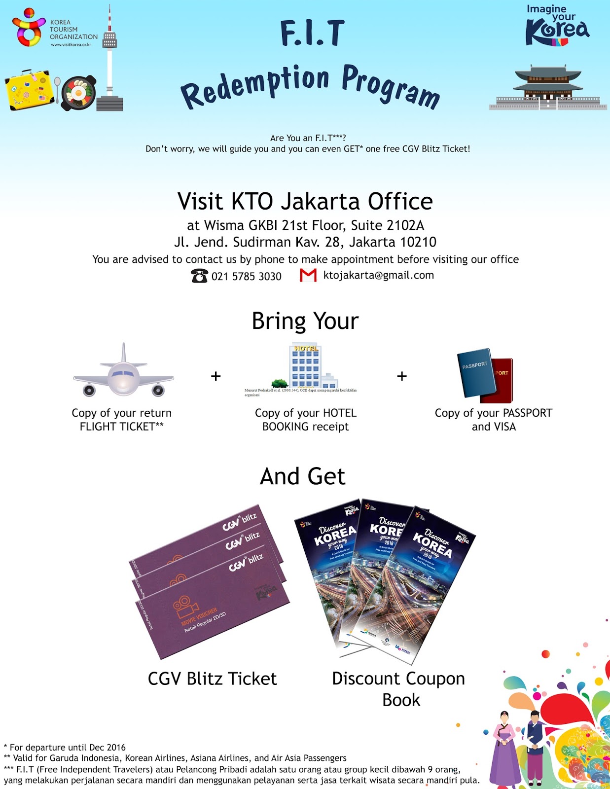 F.I.T Redemption Program by KTO - Free Coupon Book and T-money