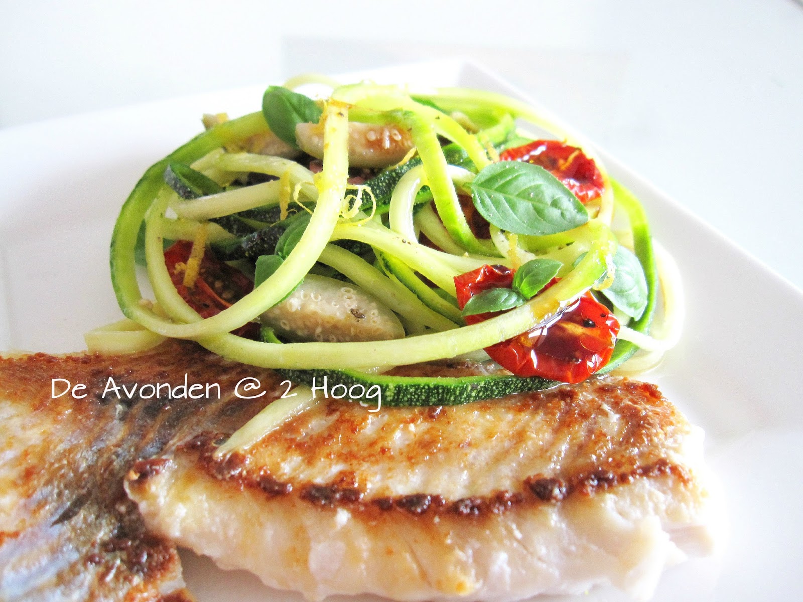 De Avonden @ 2 Hoog: Roodbaars met courghetti salade