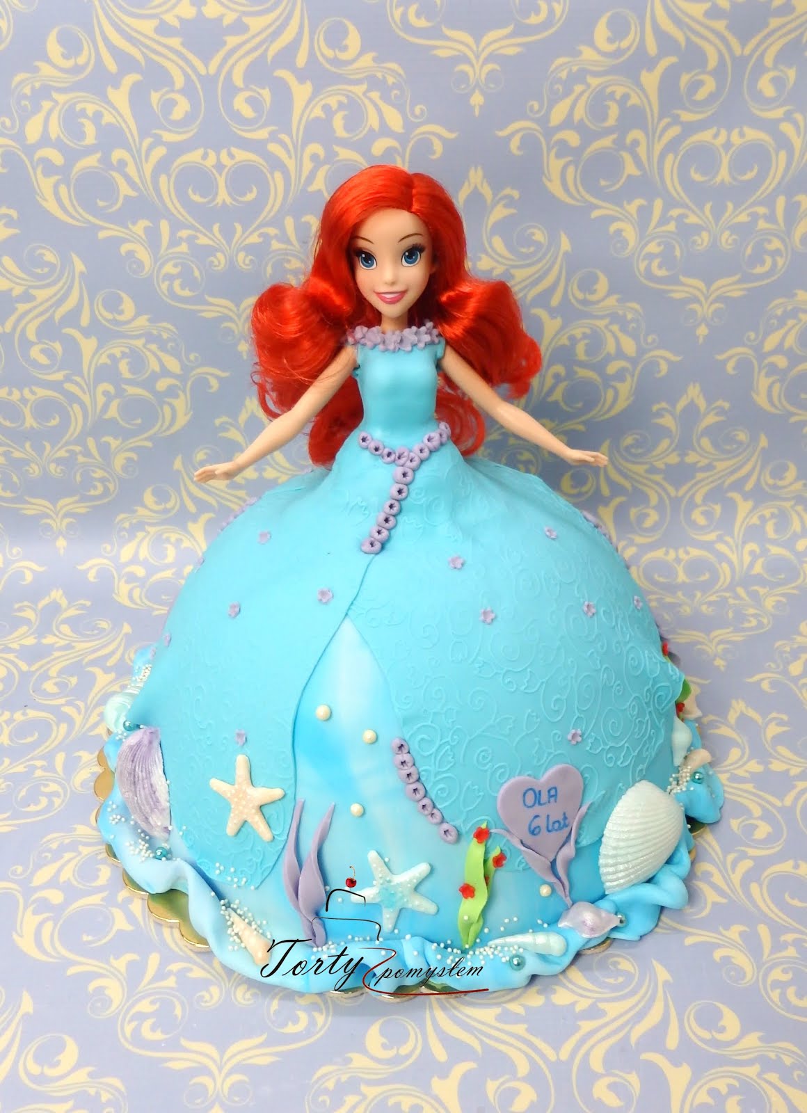 TORTY Z POMYSŁEM Kraków: Tort syrena z lalką