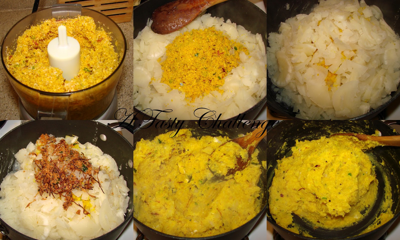 A Tasty Challenge.....: Kappa Veyichathu/ Mashed Yuca/Cassava/Tapioca