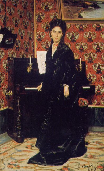 TICMUSart: Portrait of Mary Donegan - Giovanni Boldini (1869)