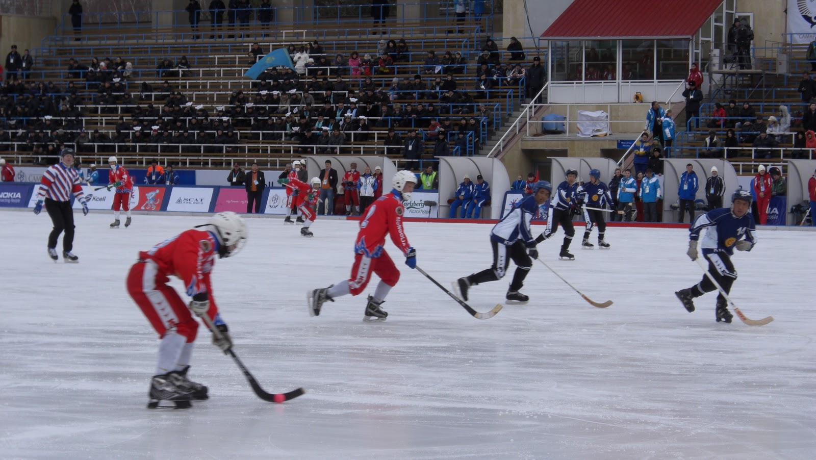 Asian Winter Games - Kazakhstan: Bandy. Yes, Live International Bandy!