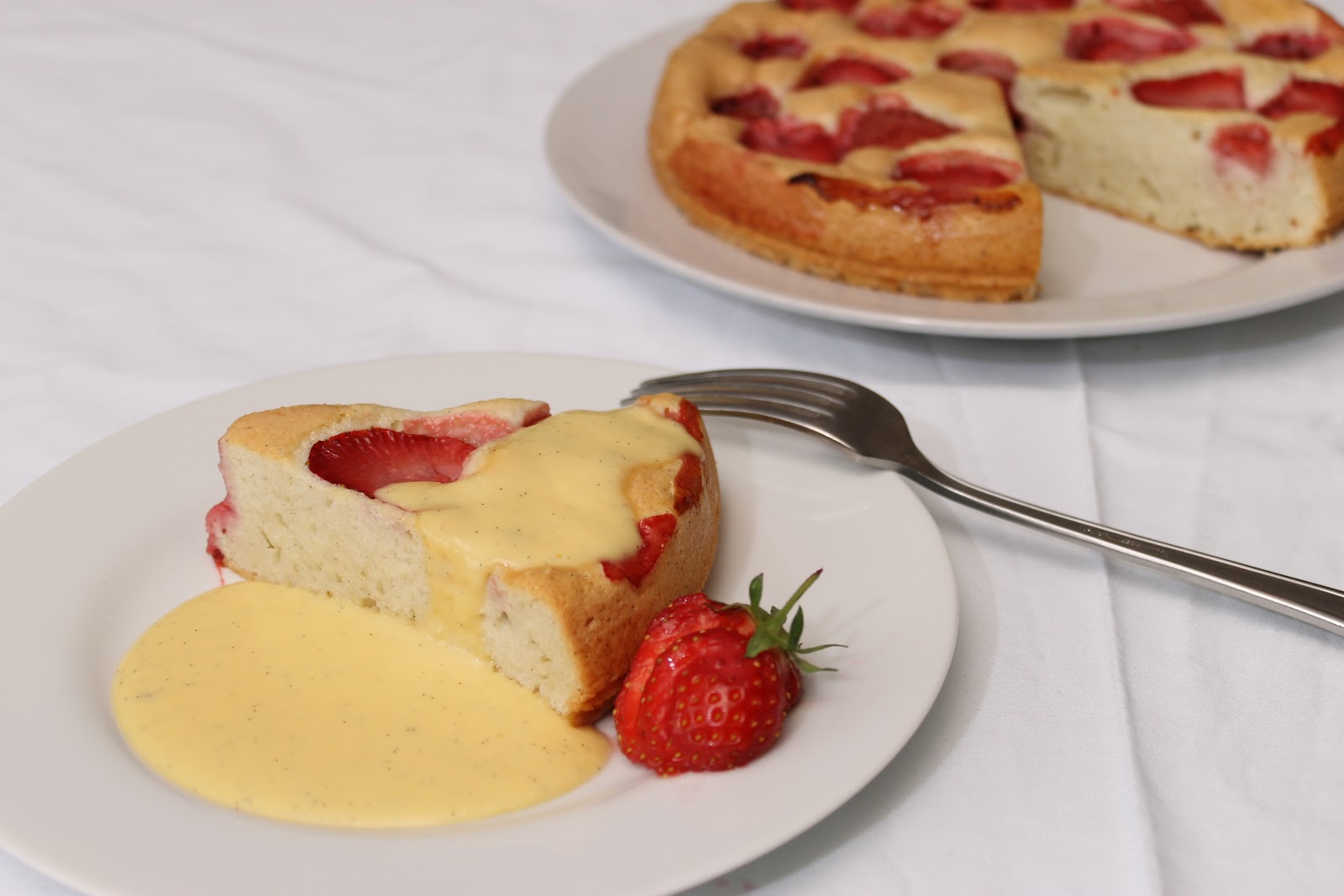 Patrick Talks Food: Strawberry Sponge with Homemade Vanilla Custard