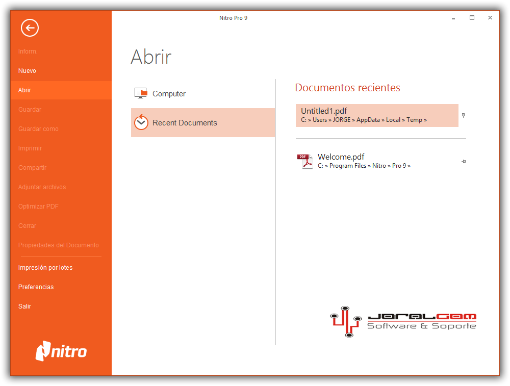 Nitro PDF Pro v9.5.3.8 Crea y Edita PDFs Sencillos, Rápidos y Mejores