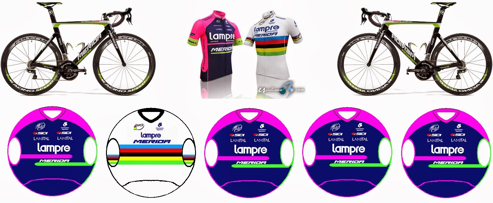 Chapas de Manu: Team Lampre Merida