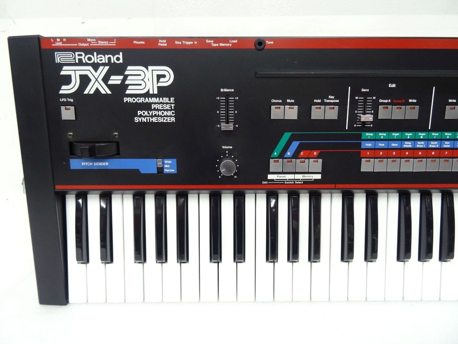 MATRIXSYNTH: Roland JX-3P Vintage Analog Synthesizer w/ Bag SN 368992