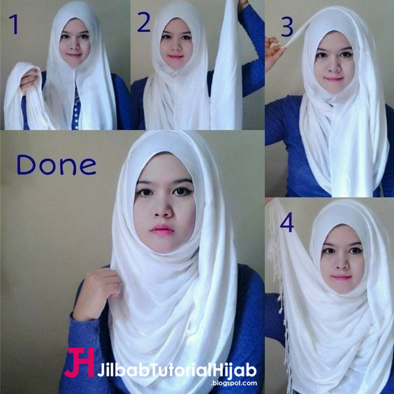 Kumpulan Gambar Tutorial Cara Memakai Hijab 1 | Jilbab Tutorial Hijab