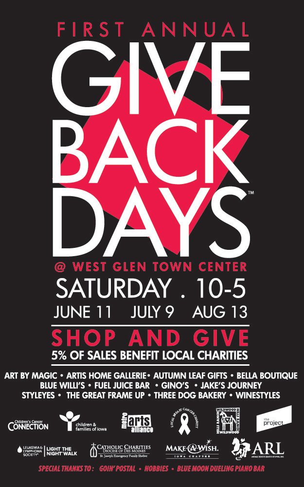 Children's Cancer Connection: "Give Back Days" to benefit Children's ...