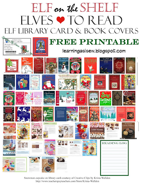 Learning As I Sew...bake, cut, and create: Elf on the Shelf: Free ...