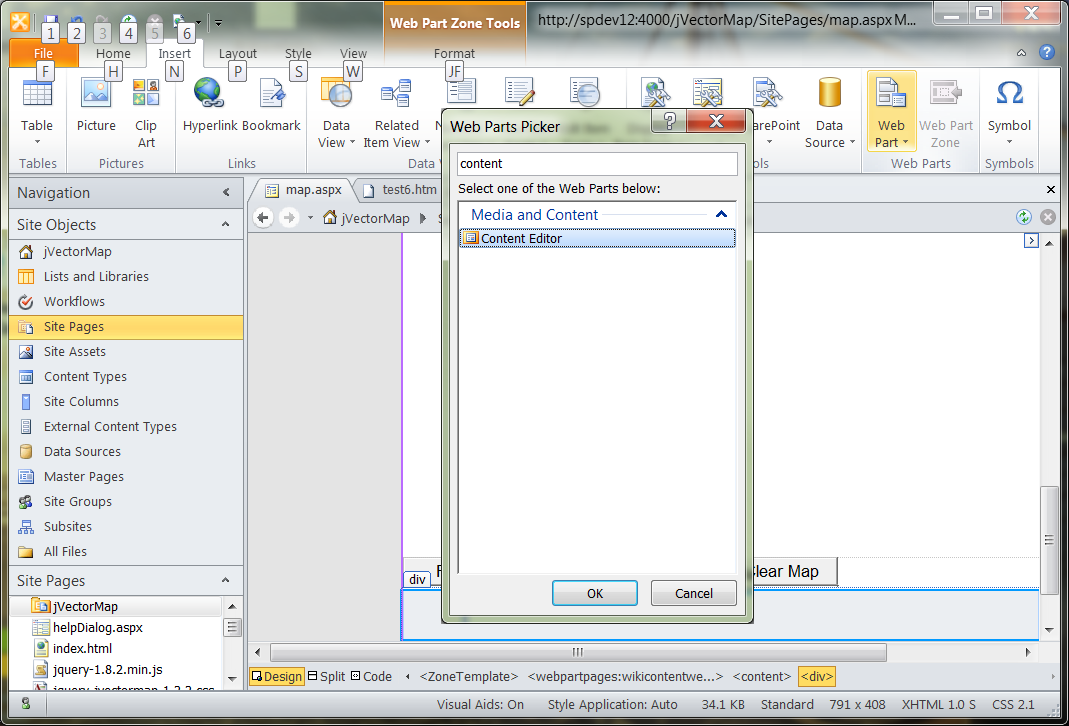 Als Tech Tips How To Integrate Jvectormap With Sharepoint 2010