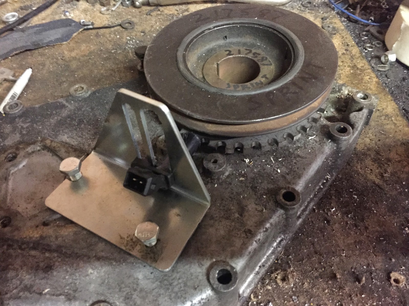 Mike's Triumph Troubles: EFI Crank Position Sensor