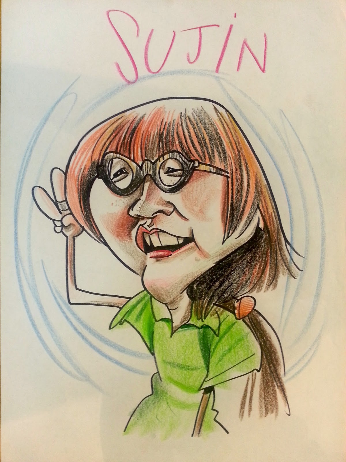 Blog Blog Blog: Drawings of Coworkers Part 4 - Sujin