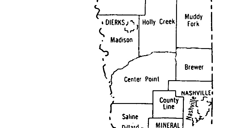 Howard County Arkansas Genealogy: Howard County Arkansas Township Map