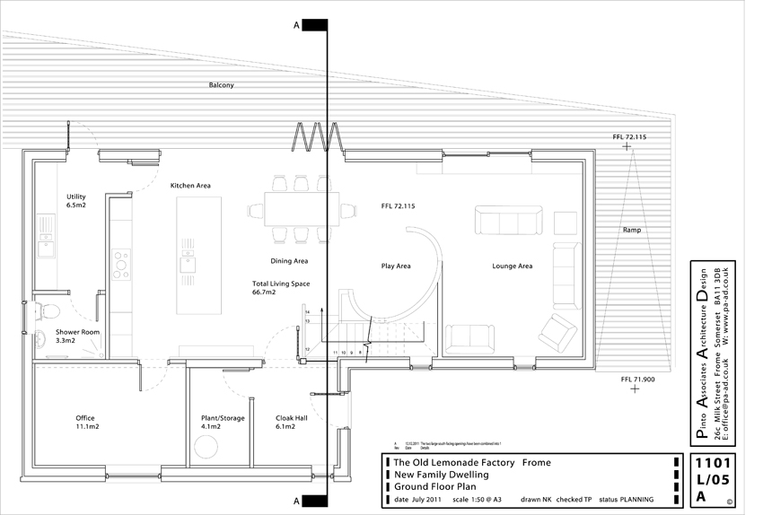 The Old Lemonade Factory: Design : Ground Floor Level
