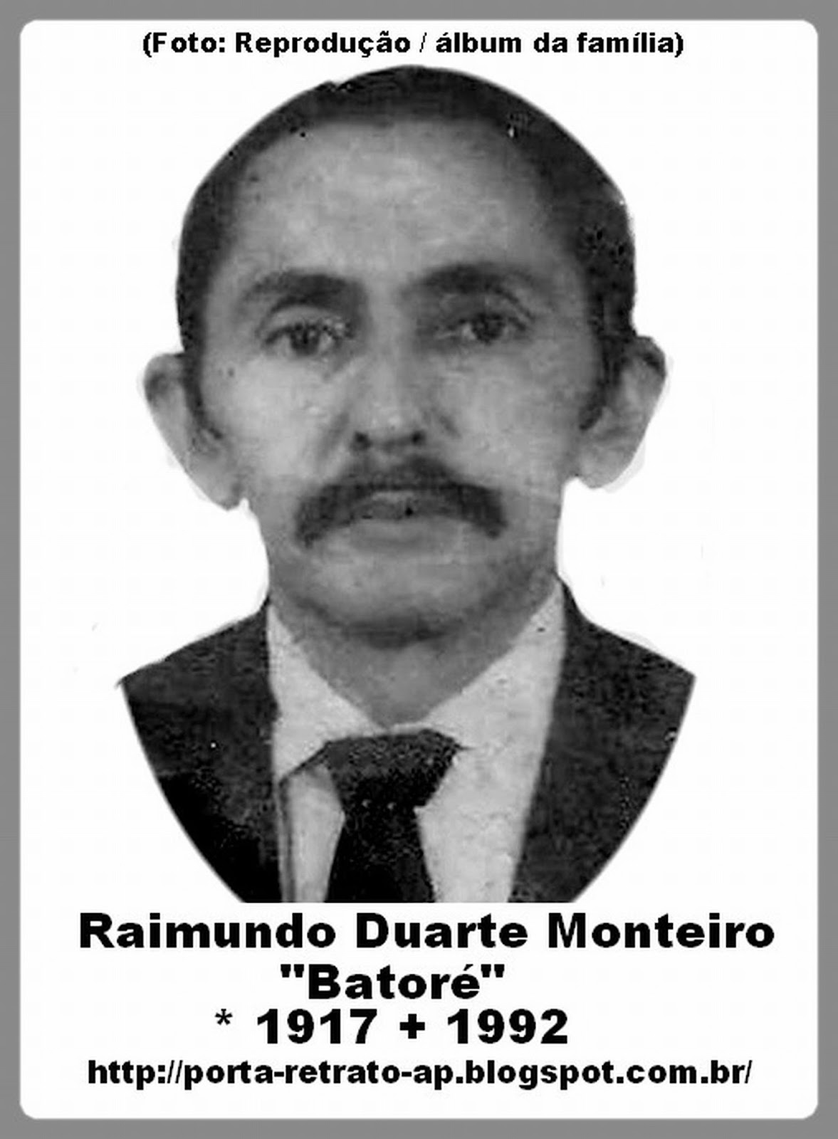 PORTA-RETRATO - Macapá/Amapá - DOZE ANOS: Raimundo Duarte Monteiro ...