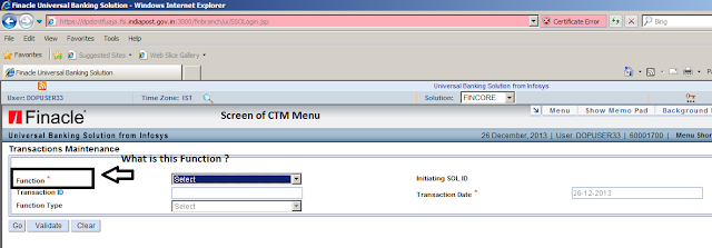 Finacle Training Lesson 4 [Function] - POFINACLEGUIDE