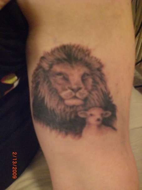 Lion And Lamb Tattoo ~ info