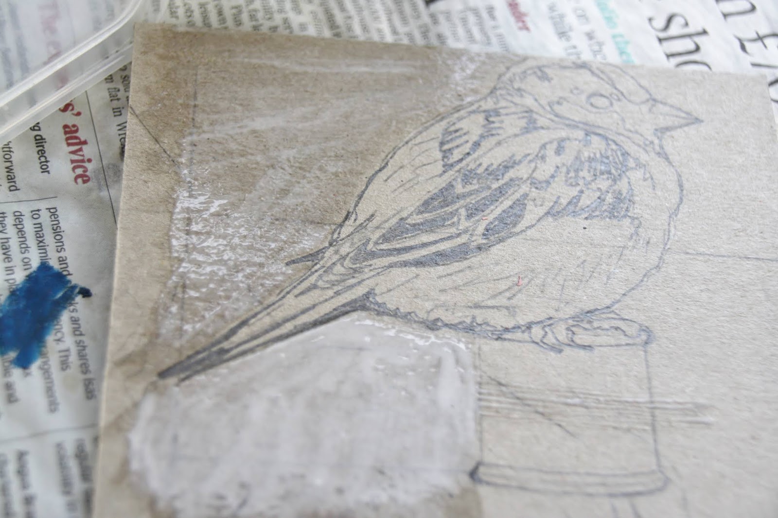 Sue Brown Printmaker: BONUS MATERIAL: MAKING A COLLAGRAPH PLATE