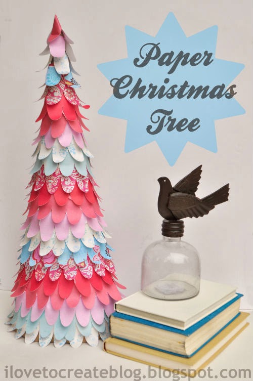 iLoveToCreate Blog: Paper Christmas Tree