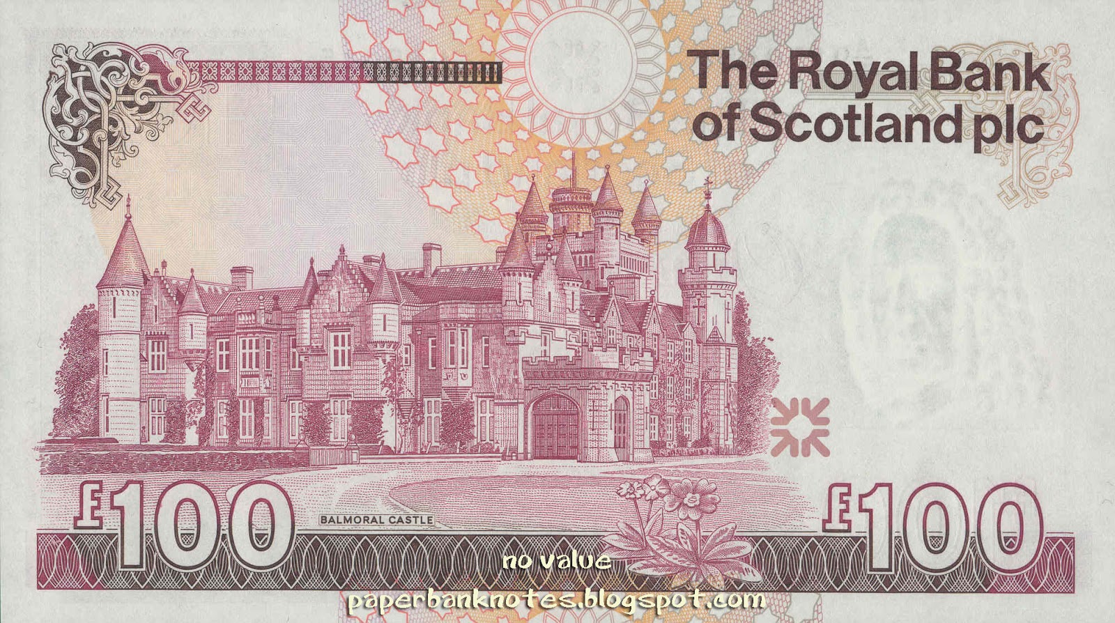 europe: Scotland, The Royal Bank of Scotland - 100 Pounds
