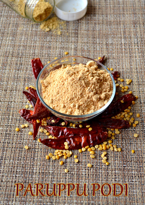 Spicy Treats: Paruppu Podi / Sadham Podi / Spiced Lentils Powder ...