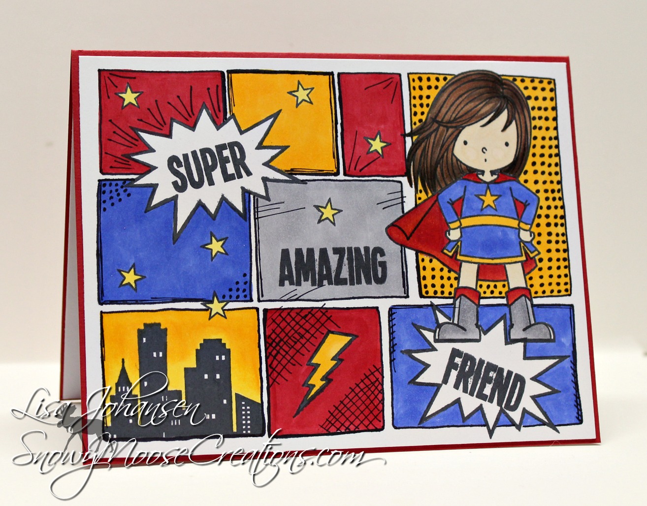 Snowy Moose Creations: Superhero Layout for Friday Mashup