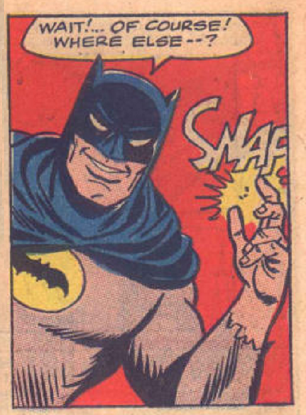 Batman snaps fingers