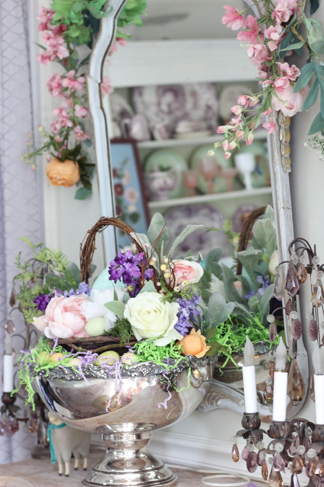 Maison Decor: Grand Easter Basket Centerpiece