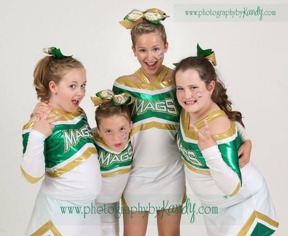 { all six of us }: { Professional cheer pics! }