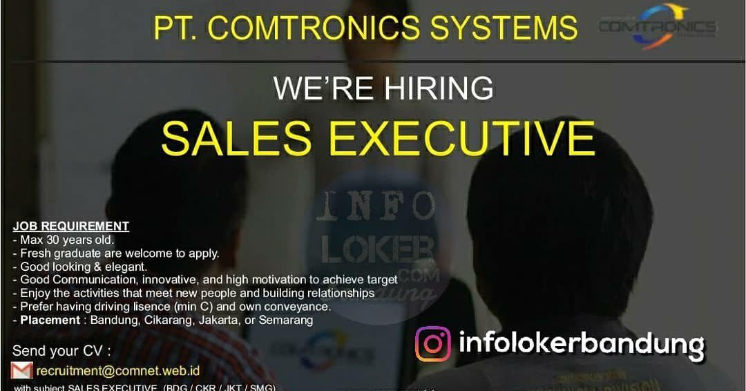 Lowongan Kerja PT. Comtronics Systems Bandung November 2018 - Info ...