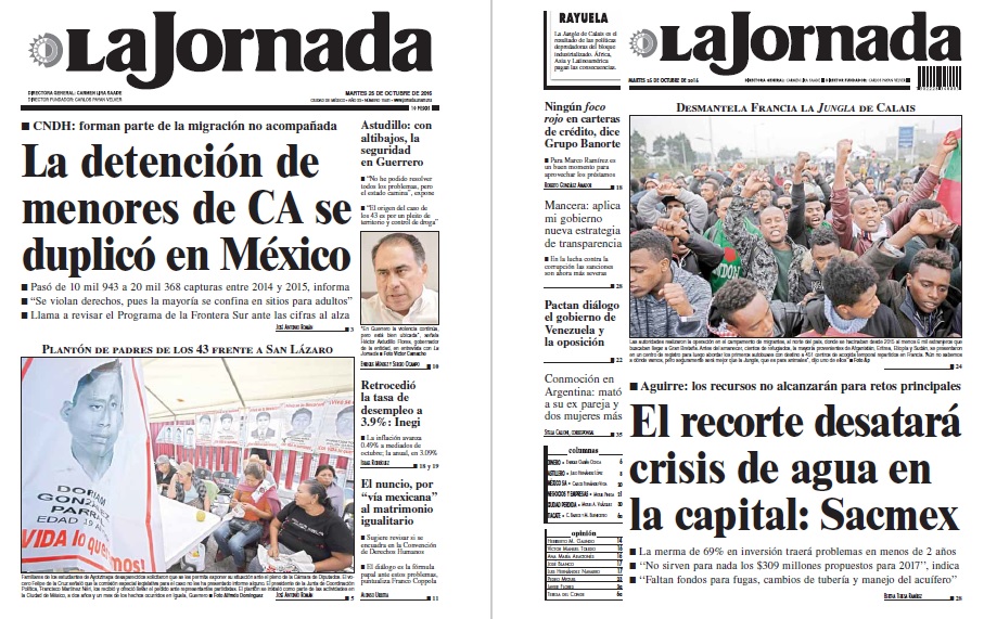 Noticias Guerrer@s SME: Periódicos LA JORNADA: La detención de menores ...
