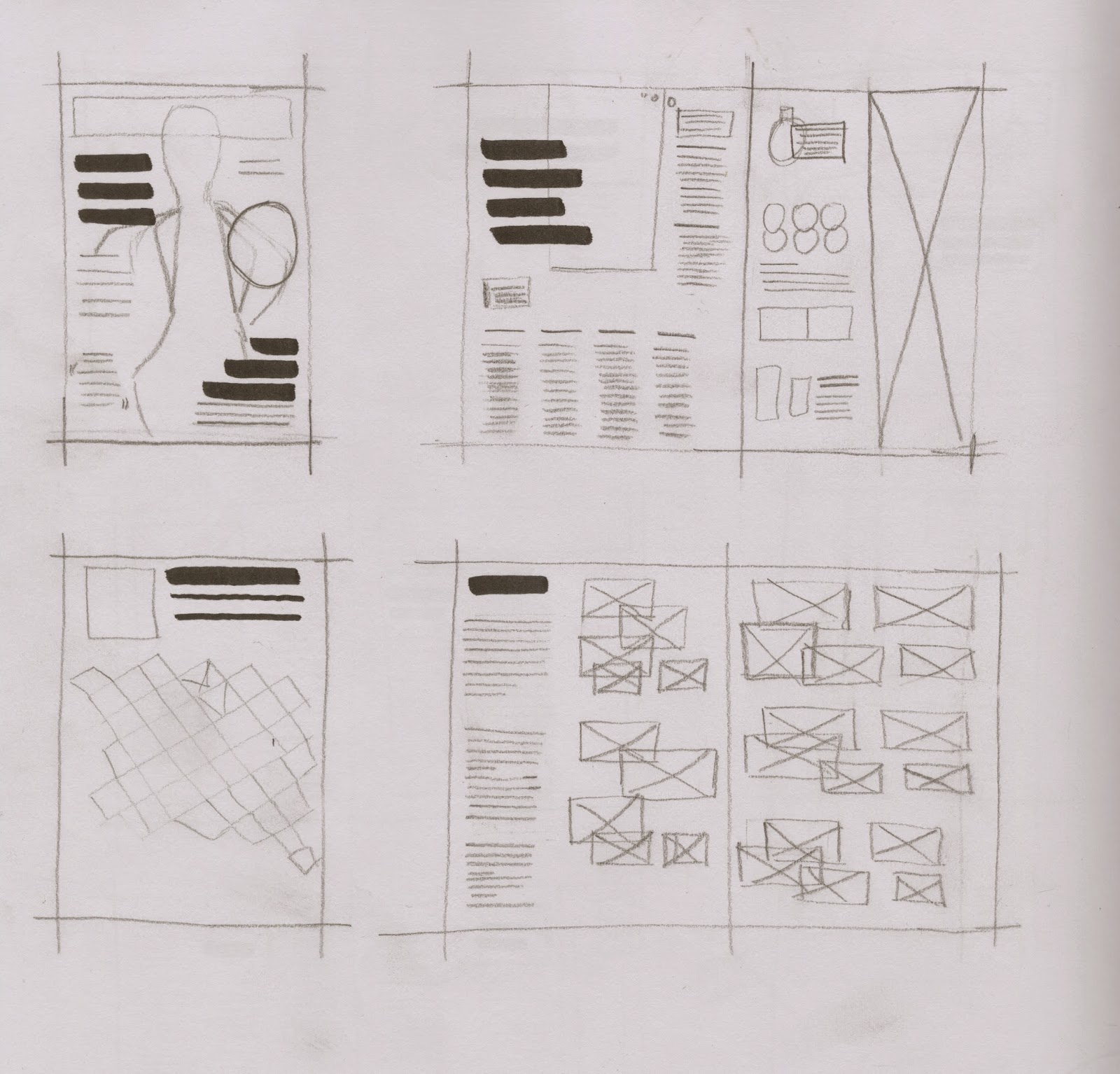 Campbell394: Thumbnail sketches - Masthead and Layouts